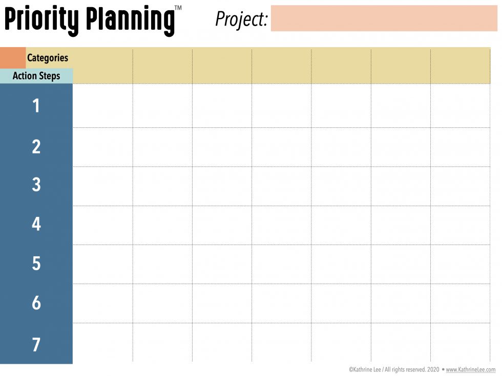 Priority Planning - Kathrine Lee