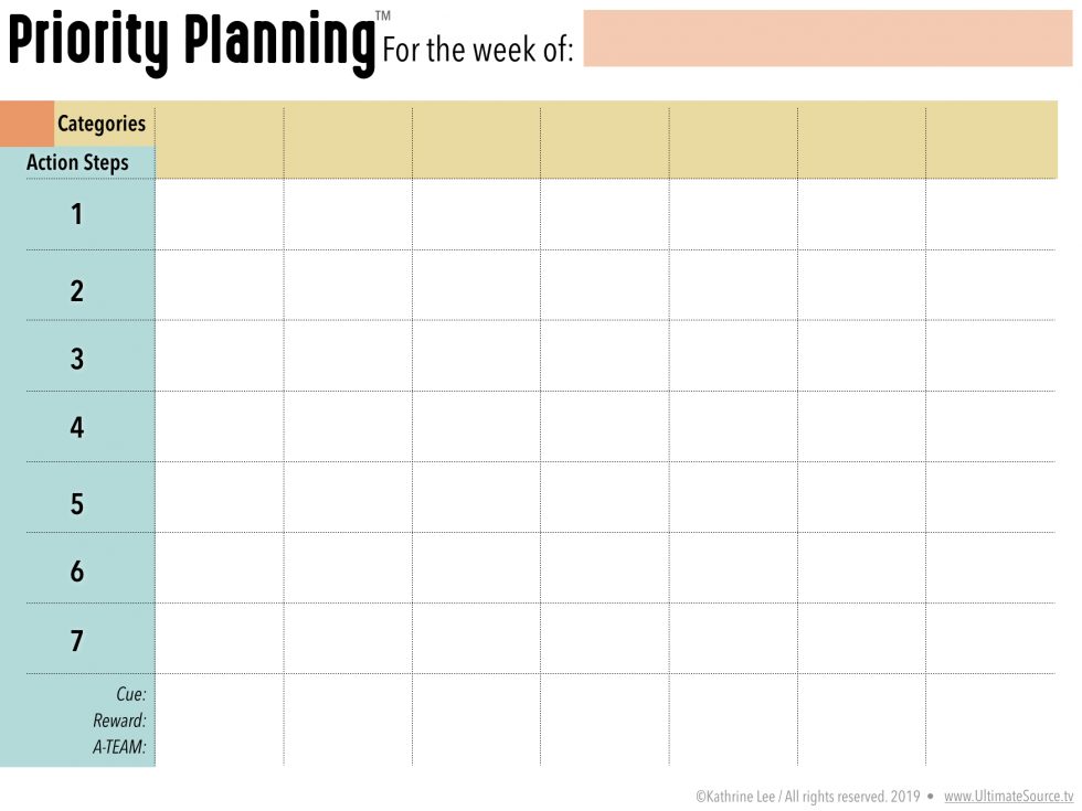 Priority Planning - Kathrine Lee