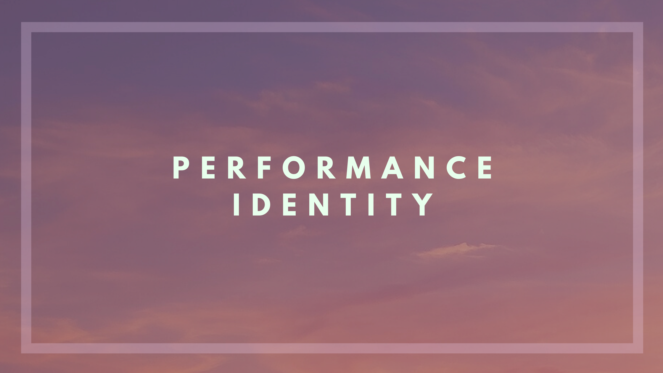 Performance Identity - Kathrine Lee