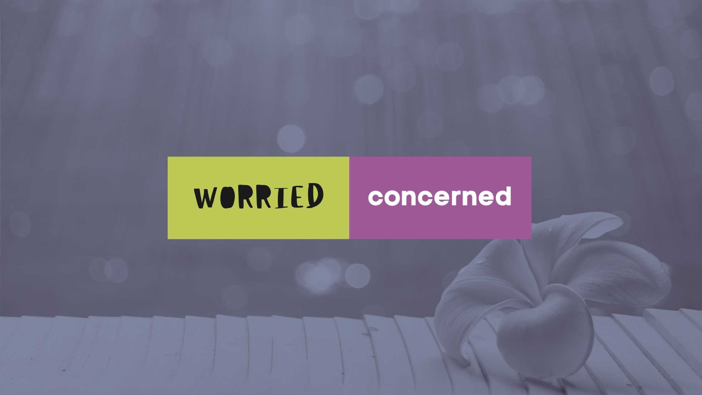 Worried vs Concerned - Kathrine Lee